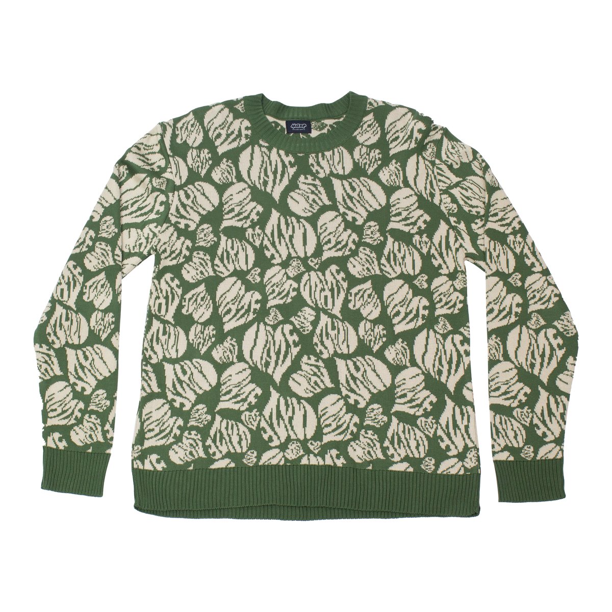 Sweater Maze Camo Heart Verde