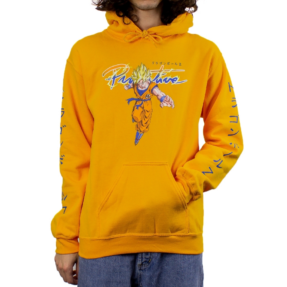 Moletom Primitive Nuevo Goku Saiyan Amarelo Amarelo