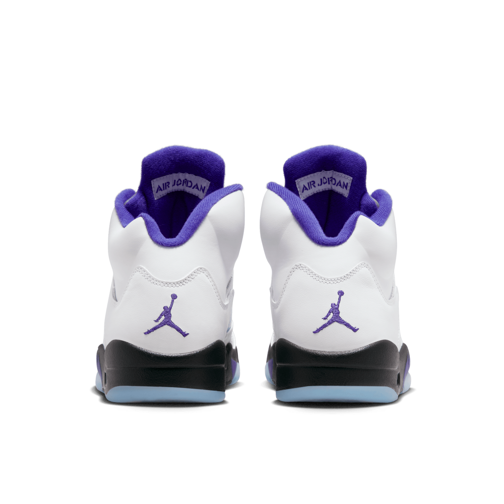 Tenis Nike Air Jordan 5 Retro Branco/roxo