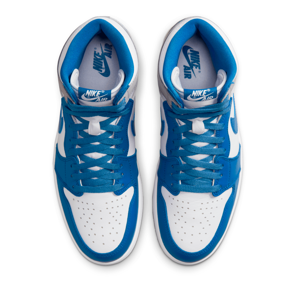 Tênis Nike Air Jordan 1 Retro High Og “ True Blue ” Branco/azul