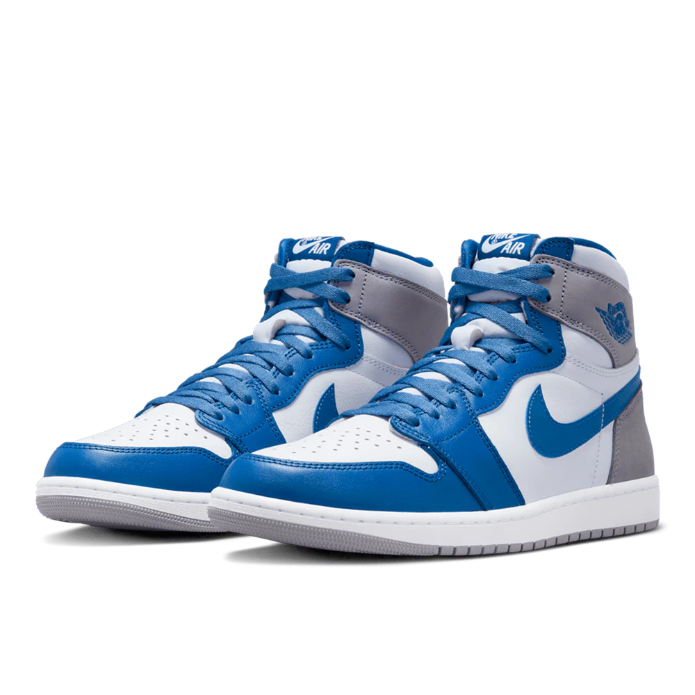 Tênis Nike Air Jordan 1 Retro High Og “ True Blue ” Branco/azul