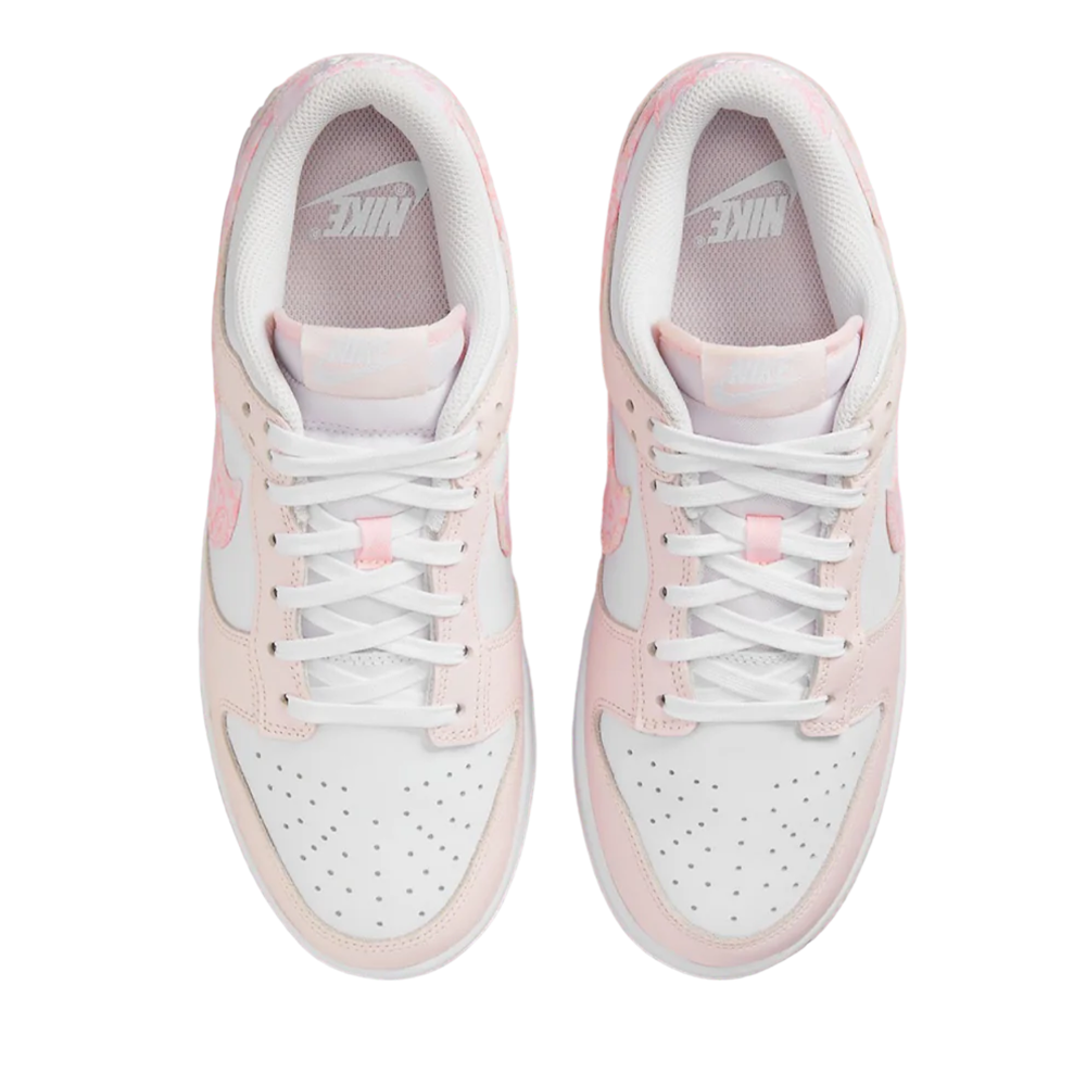 Tênis Nike Feminino Dunk Low Lx " Pink Paisley " Branco/rosa