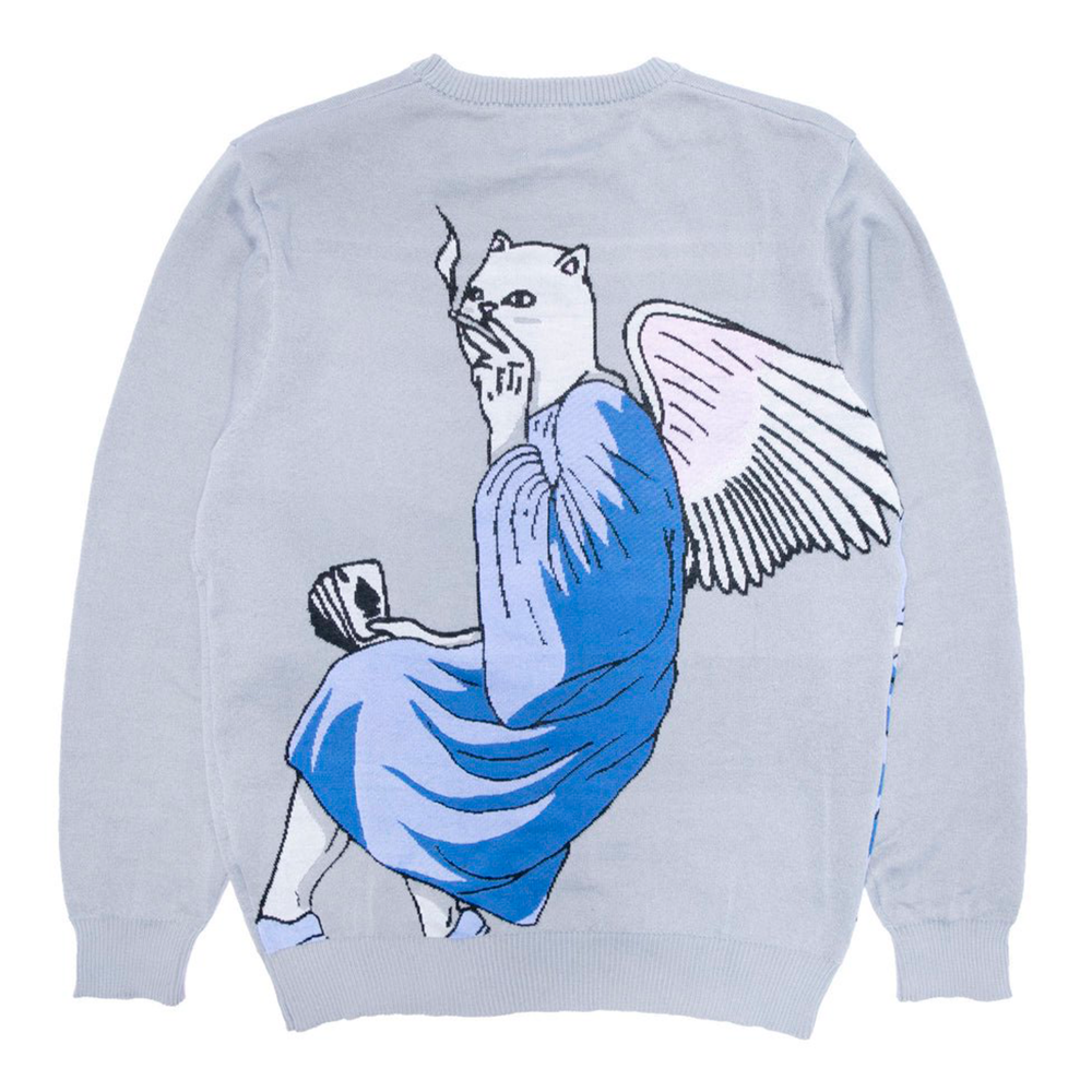 Sweater Ripndip Heaven And Hellknit Cinza