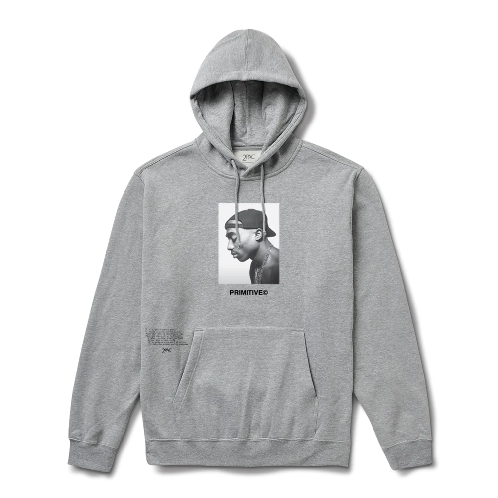 Moletom Primitive X Tupac No Changes Cinza