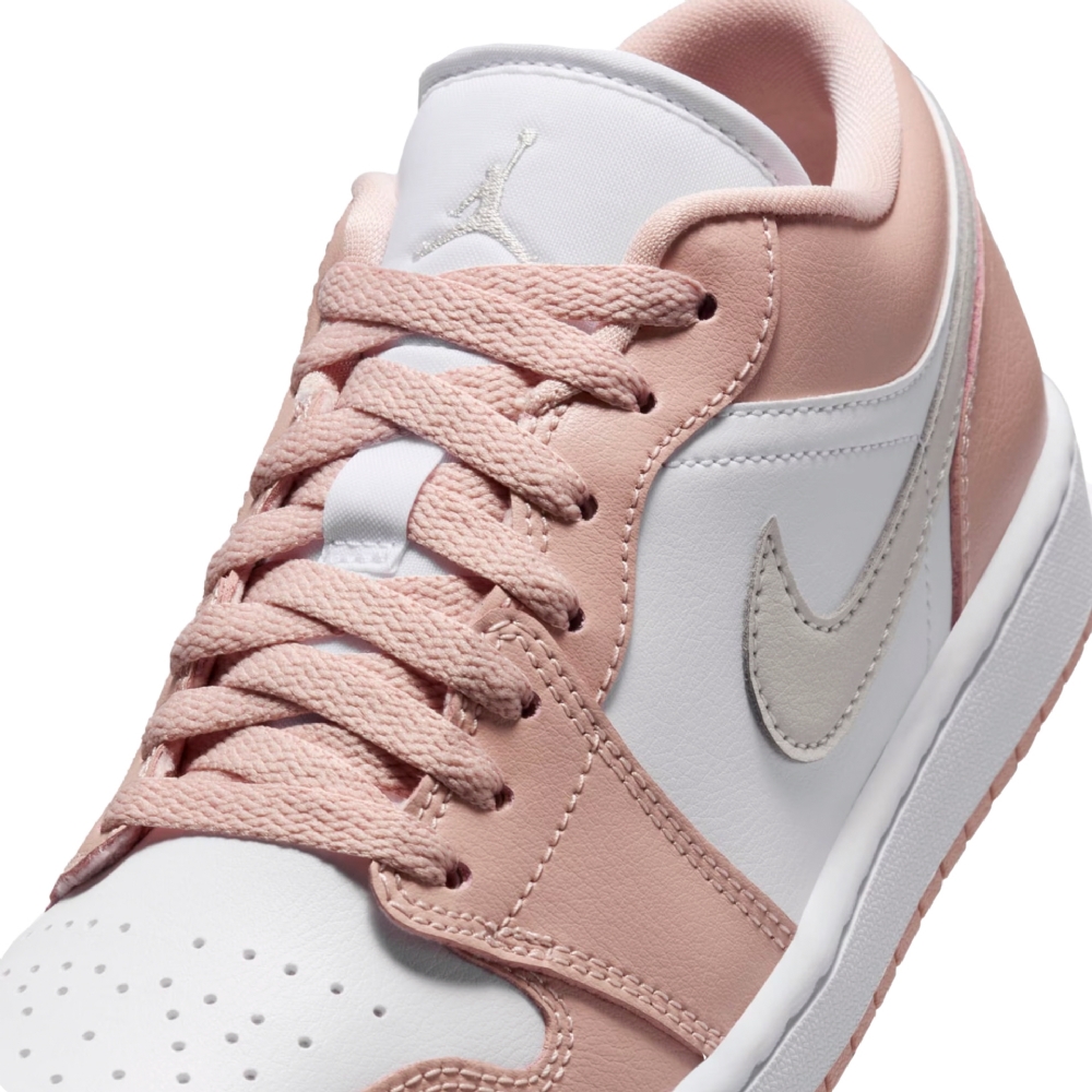 Tênis Feminino Nike Air Jordan 1 Low "crimson Tint" Branco/rosa