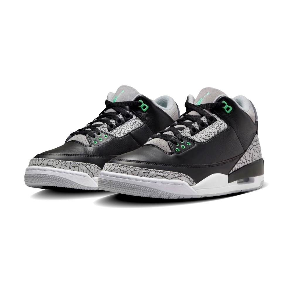 Tênis Nike Air Jordan 3 Retro Preto/verde